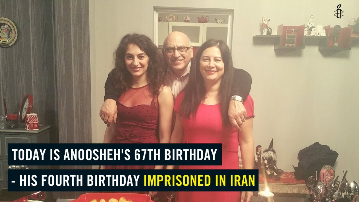 Anoosheh’s Fourth Birthday Spent in Prison – AmnestyCardiff.org